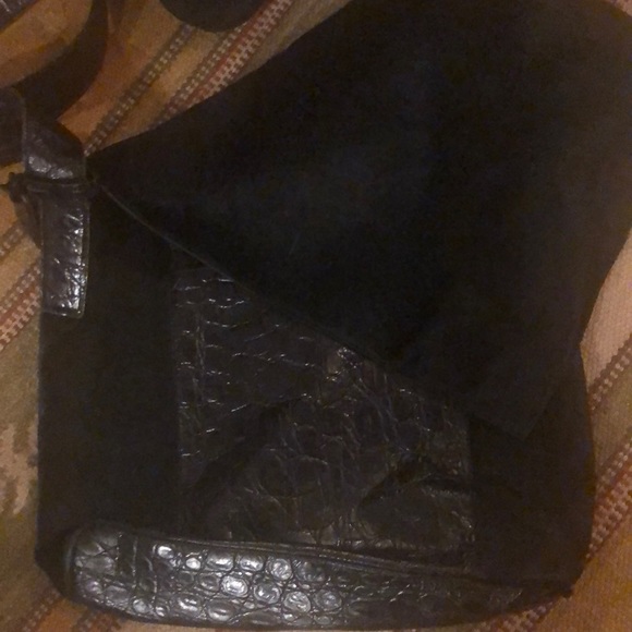 Bags | Telegram Pony Hair Patent Messenger Bag | Poshmark